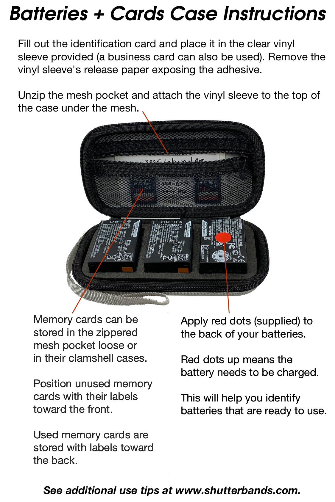 Batteries + Cards Case for FujiFilm NP-T125 batteries (BC-012 ...